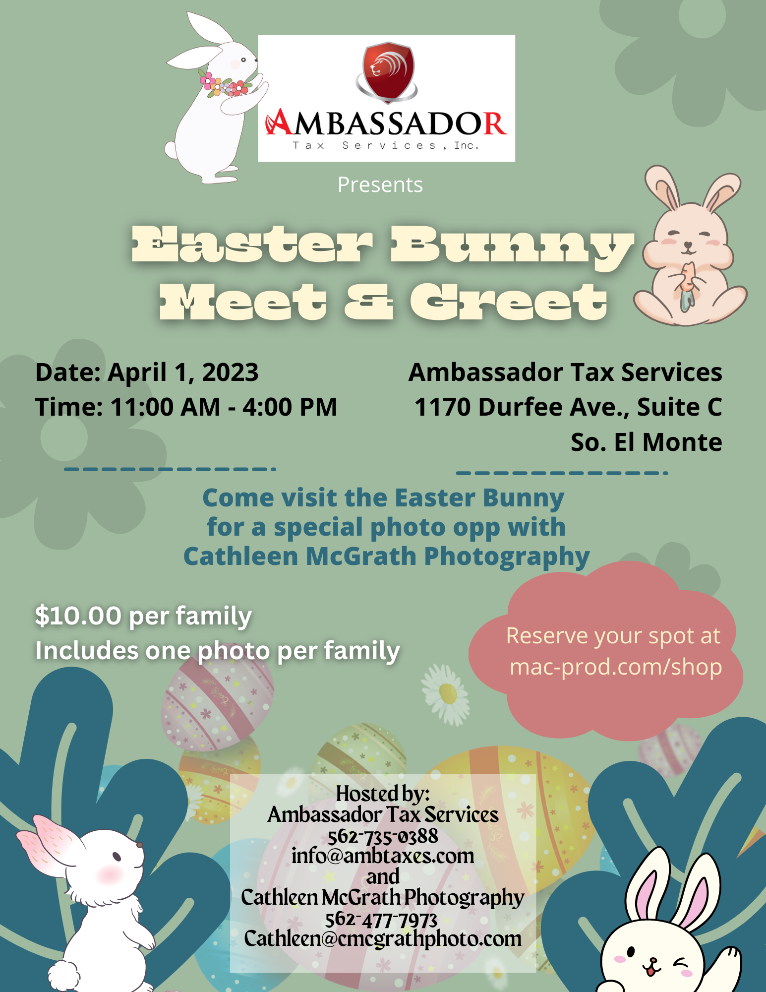 Easter Bunny Meet & Greet - Cathleen McGrath Photography